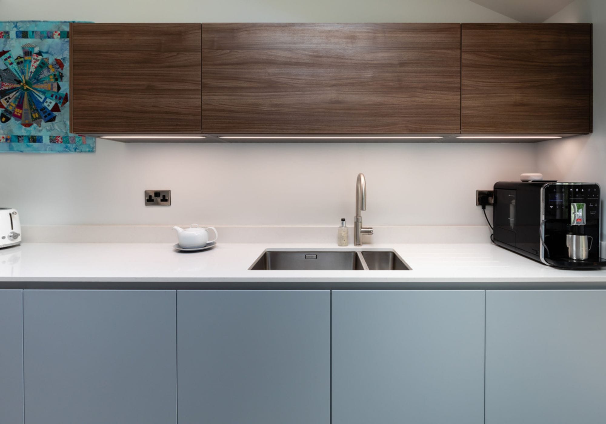 Pronorm Y-Line Ice Blue And Urban Walnut Kitchen | Adel, Leeds ...