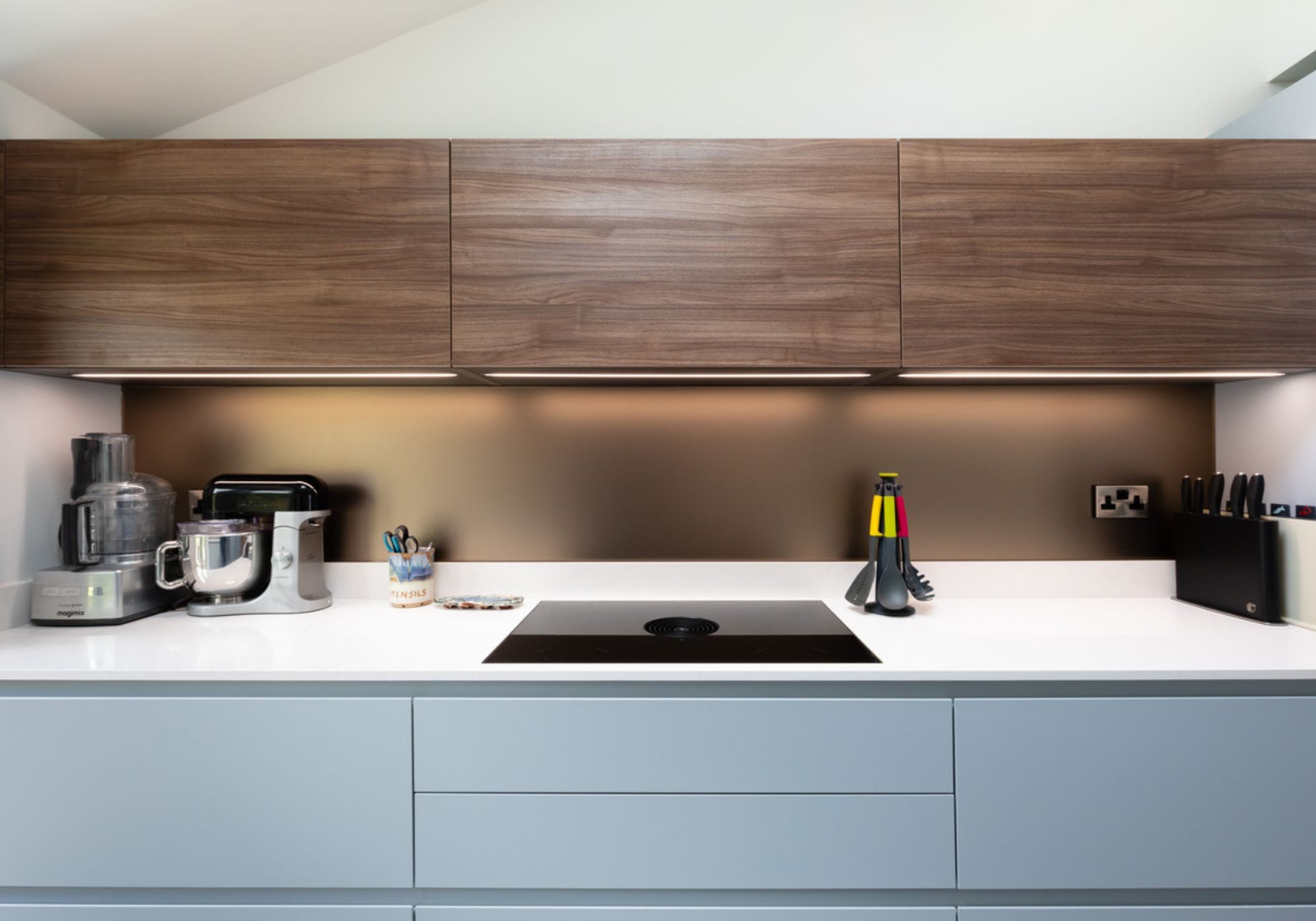 Pronorm Y-Line Ice Blue And Urban Walnut Kitchen | Adel, Leeds ...
